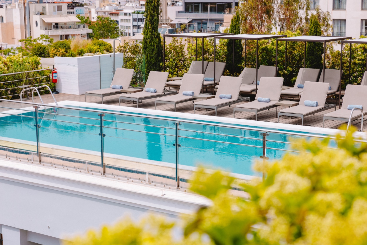Stunning Pool Bar with Acropolis view || Electra Palace Athens