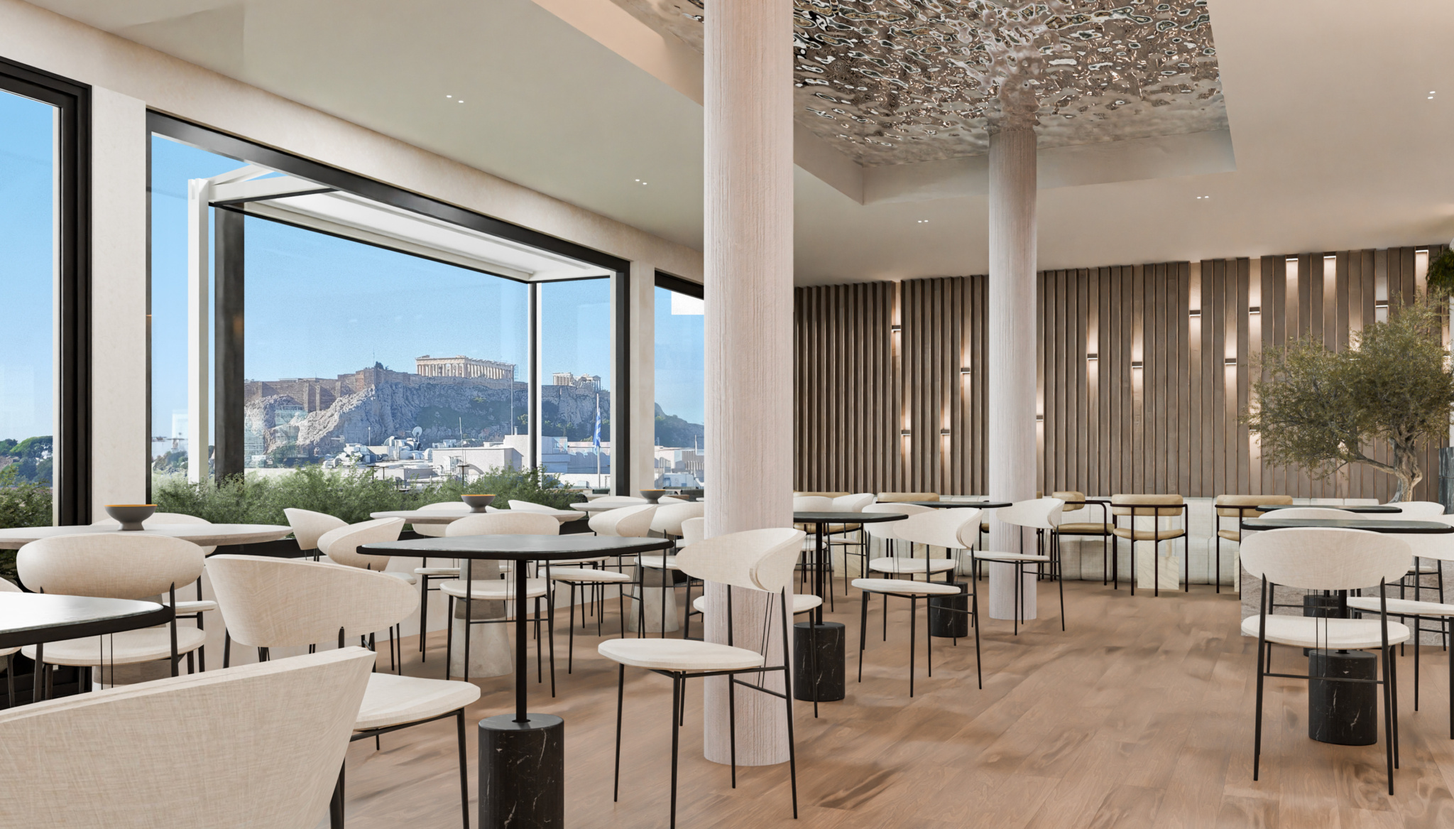 Rooftop restaurant Athens with Acropolis view || Electra Palace Athens