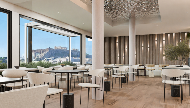 Rooftop restaurant Athens with Acropolis view || Electra Palace Athens