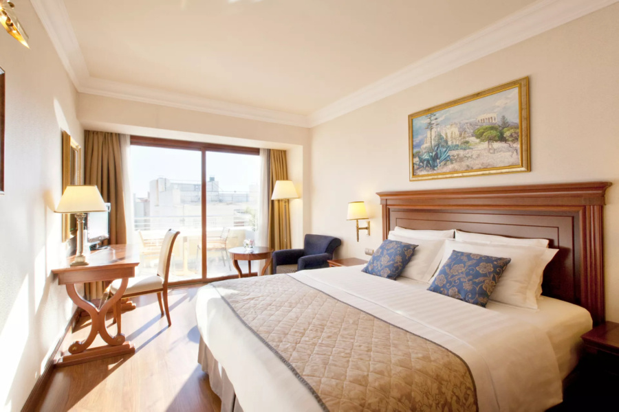 Luxury room with Acropolis view in Plaka || Electra Palace Athens